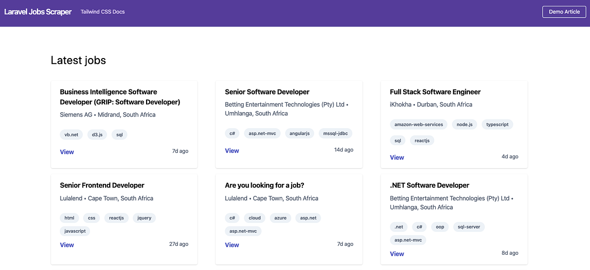 Web Scraping 101 Lets Build A Curated List Using Laravel 7 And Tailwind Css By Marie Mbenoun