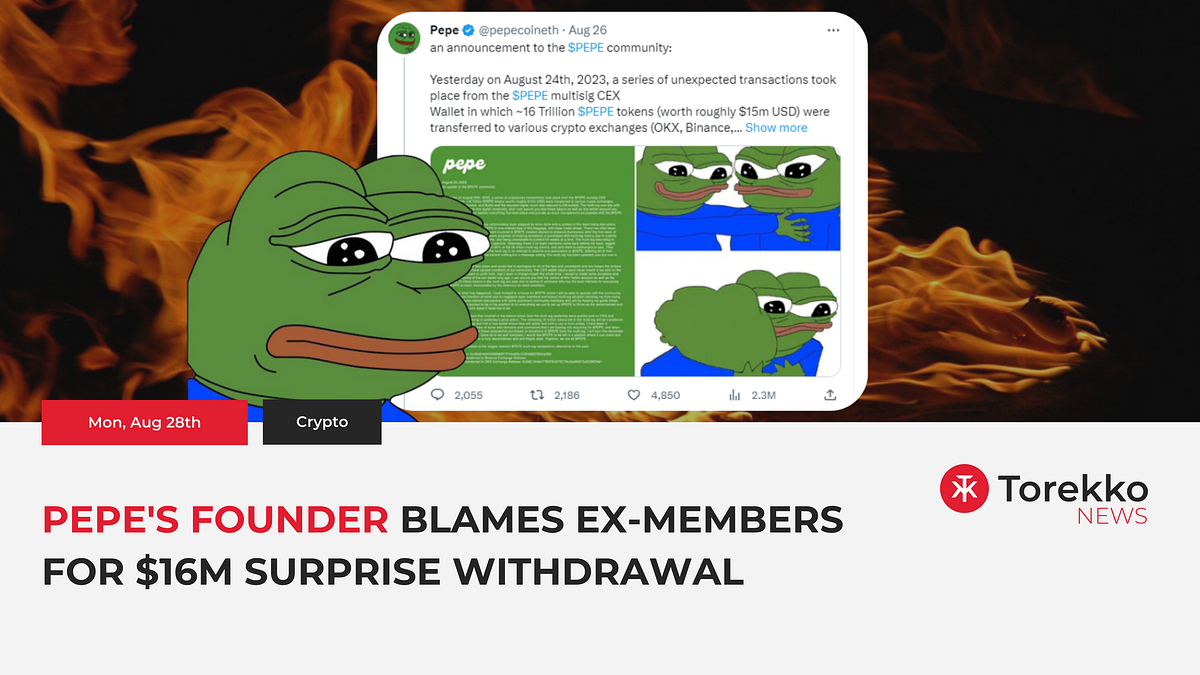 PEPE founder blames unethical former members for the unexpected $16 ...