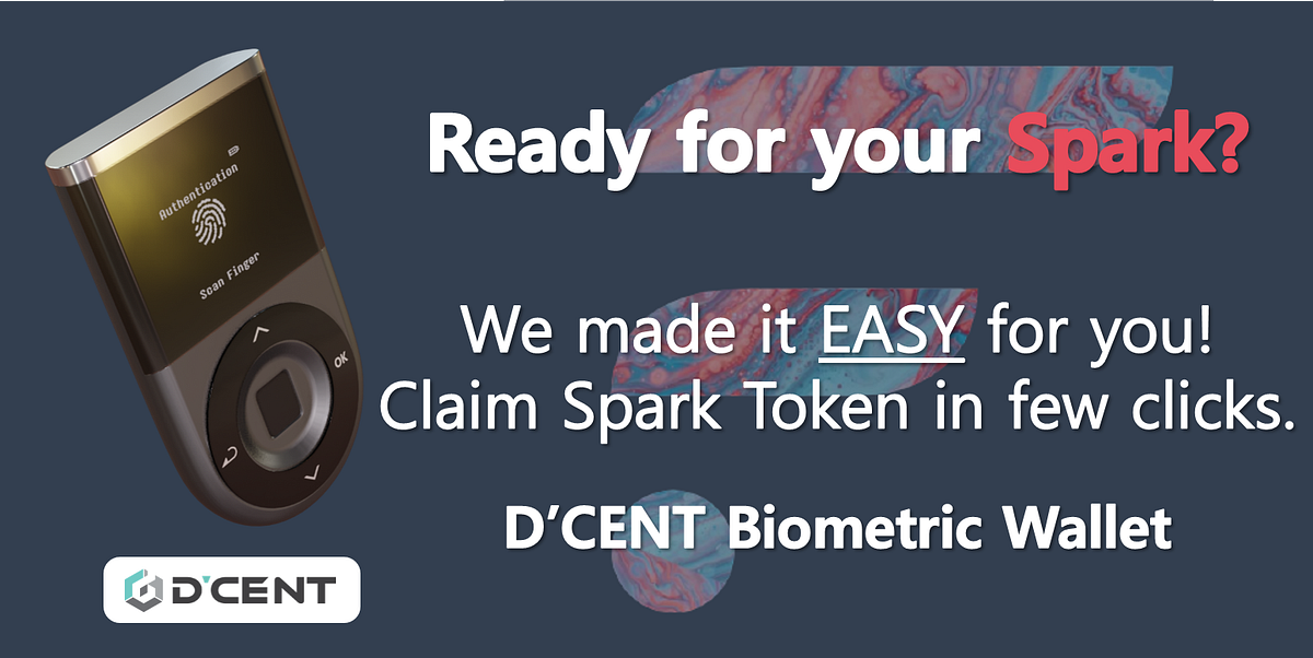 D’CENT wallet provides the most easy method of claiming Spark Token ...