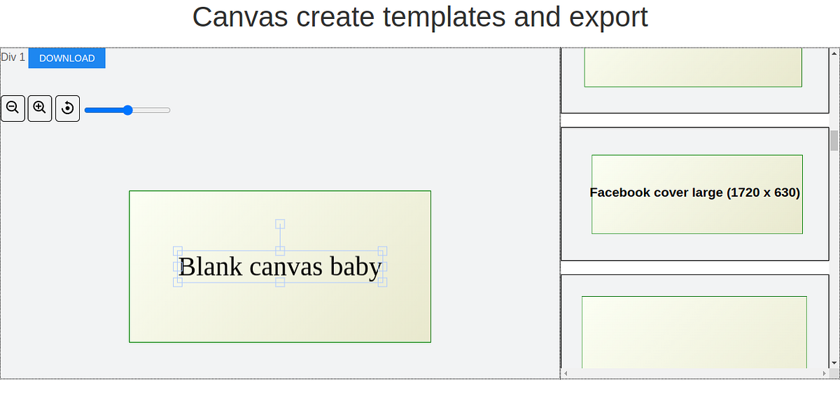 How to create blank canvas, export and zoom using fabric.js? - Girish Venkatachalam - Medium