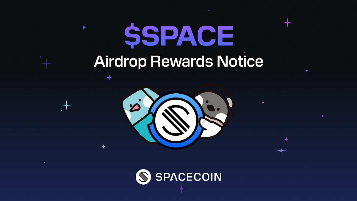 $SPACE Airdrop Rewards Notice. Cadets, the big day is almost here. As ...