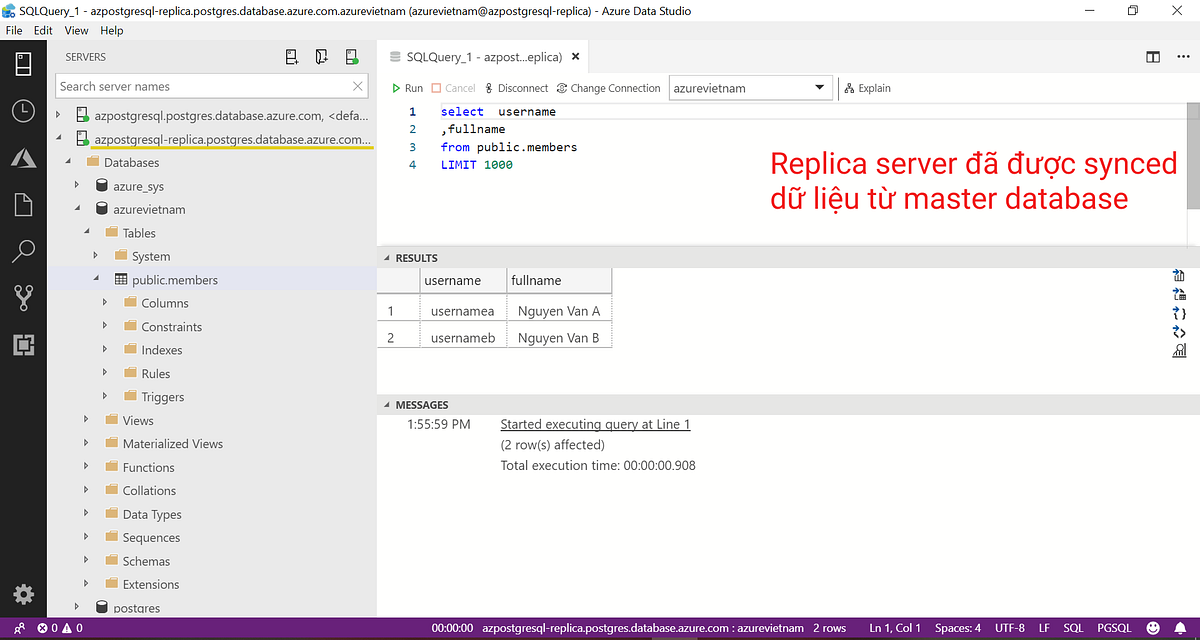Tạo Replicas cho Azure Database PostgreSQL | by Phi Huynh | Azure Vietnam | Medium