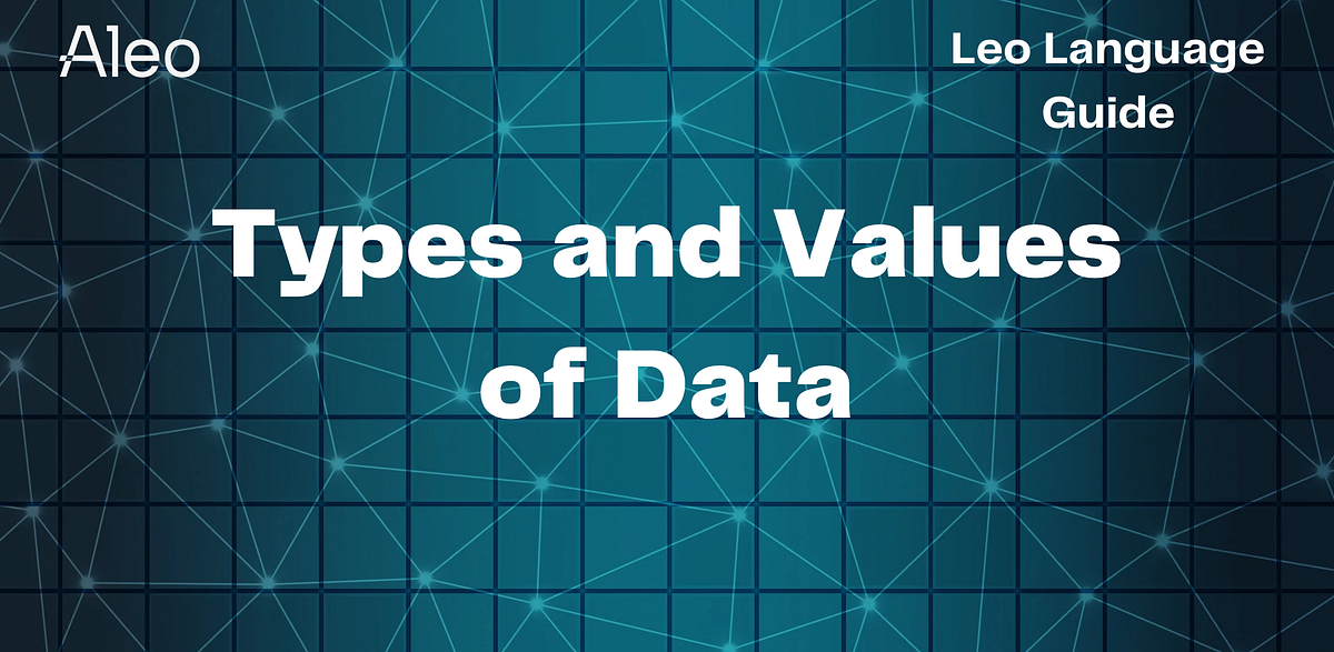 Leo Language Guide. Types and Values of Data. | by Birgitta Arnet | Medium