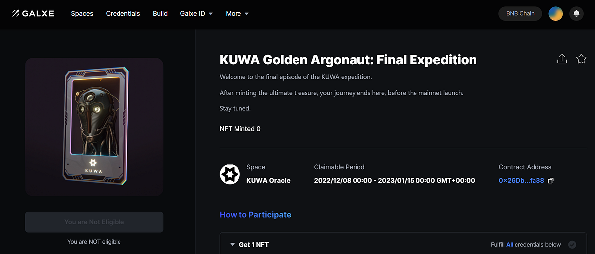 KUWA Golden Argonaut: Final Expedition — Galxe Campaign | by Kuwa ...