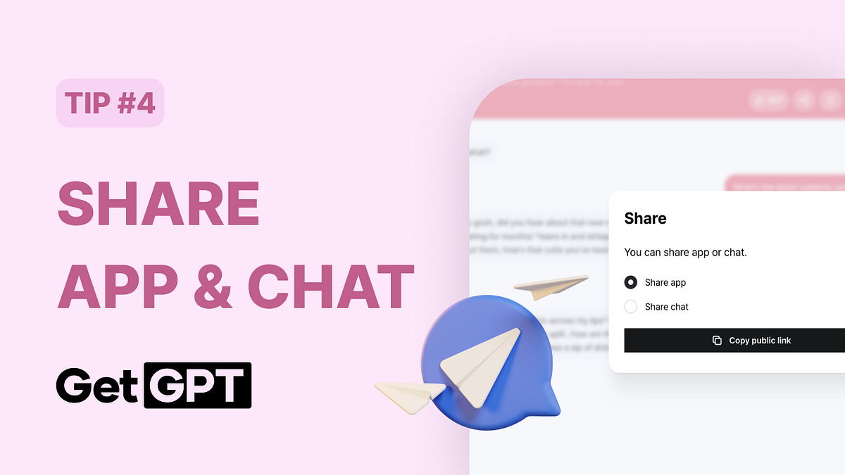 [GetGPT Tips] #4. Sharing Made Simple with Links! - GetGPT