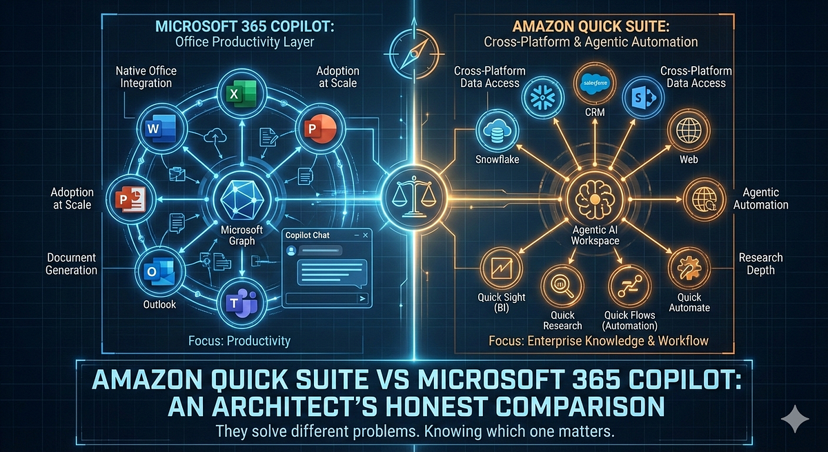 Amazon Quick Suite vs Microsoft 365 Copilot Comparison | by Gayathri D ...