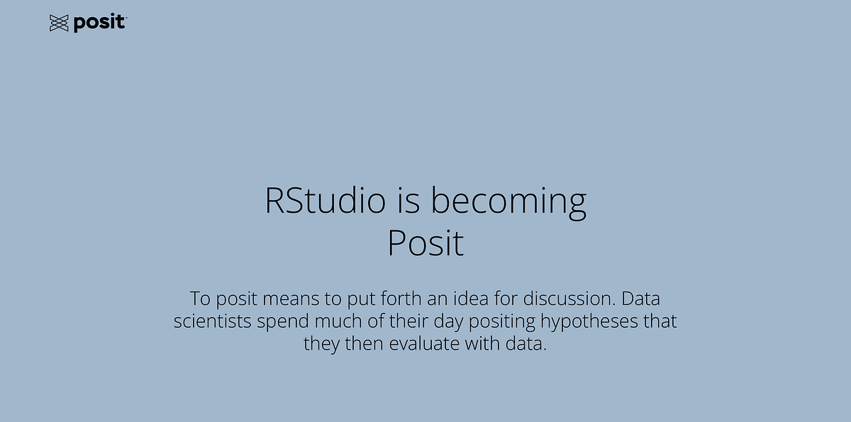 POSIT: Versi Terbaru R Studio dengan Python | by Rezzy Eko Caraka | Medium