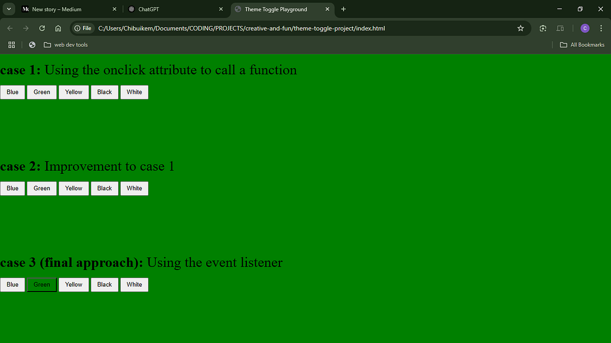 🎨 Building a Theme Toggle Playground: Exploring Three Different ...
