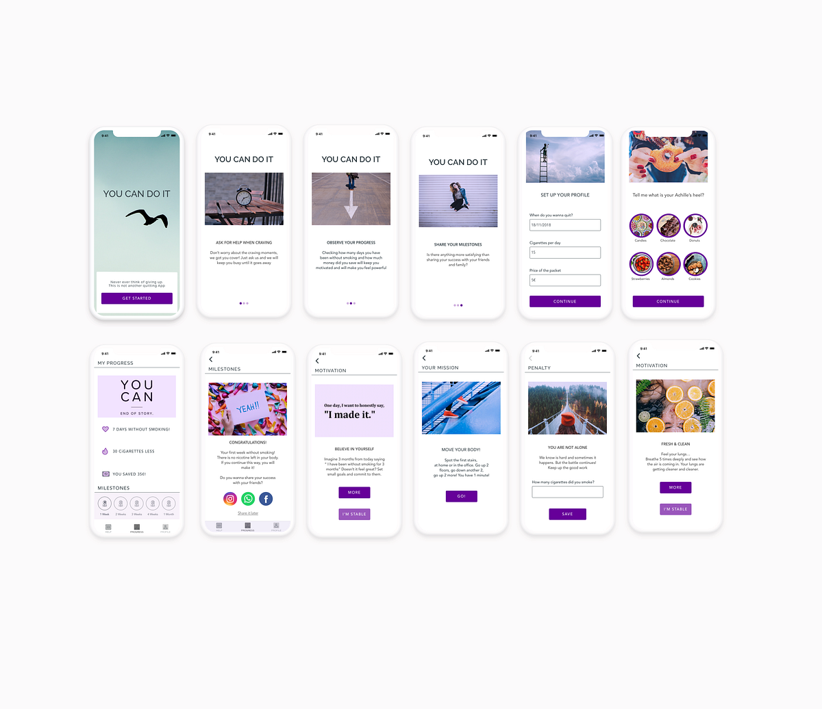 Designing an app to quit smoking — a UX case study | by Isabela Min ...