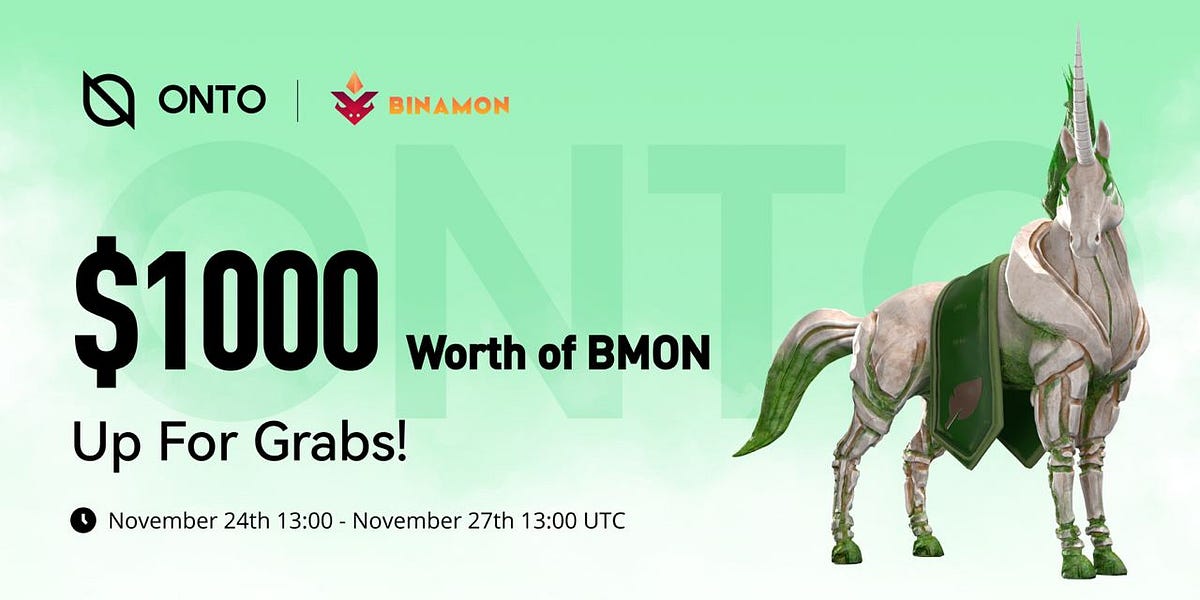 ONTO Team Up With BINAMON for $1000 BMON Giveaway! | by The ONTO Team ...