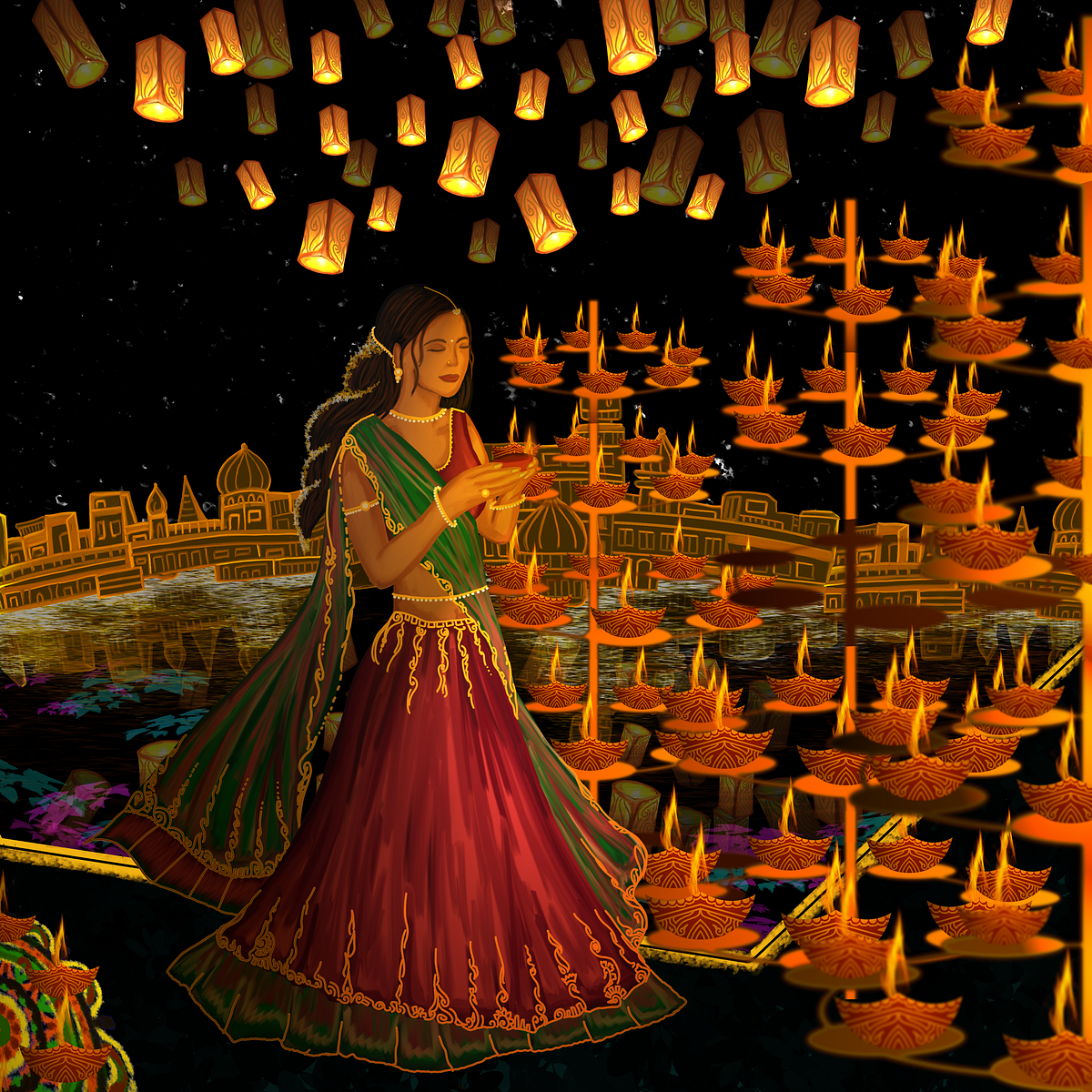 Diwali- Artwork. This write-up is about a very special… | by MJ | Medium