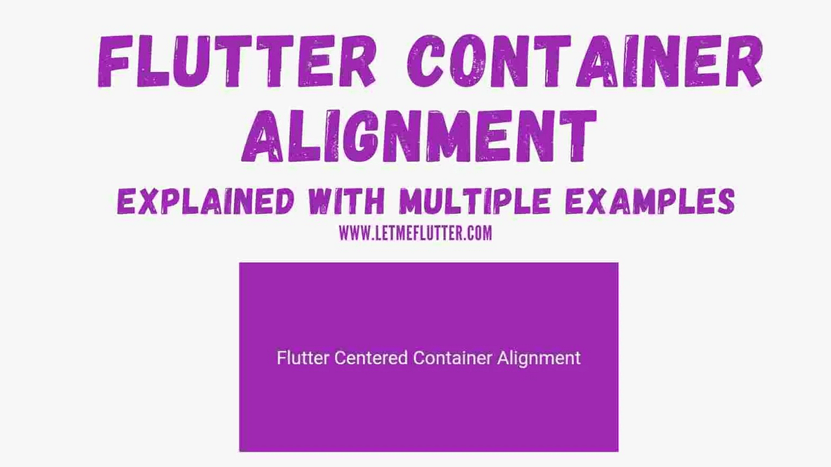 How To Change Flutter Container Alignment | by Zeeshan Ali | Medium