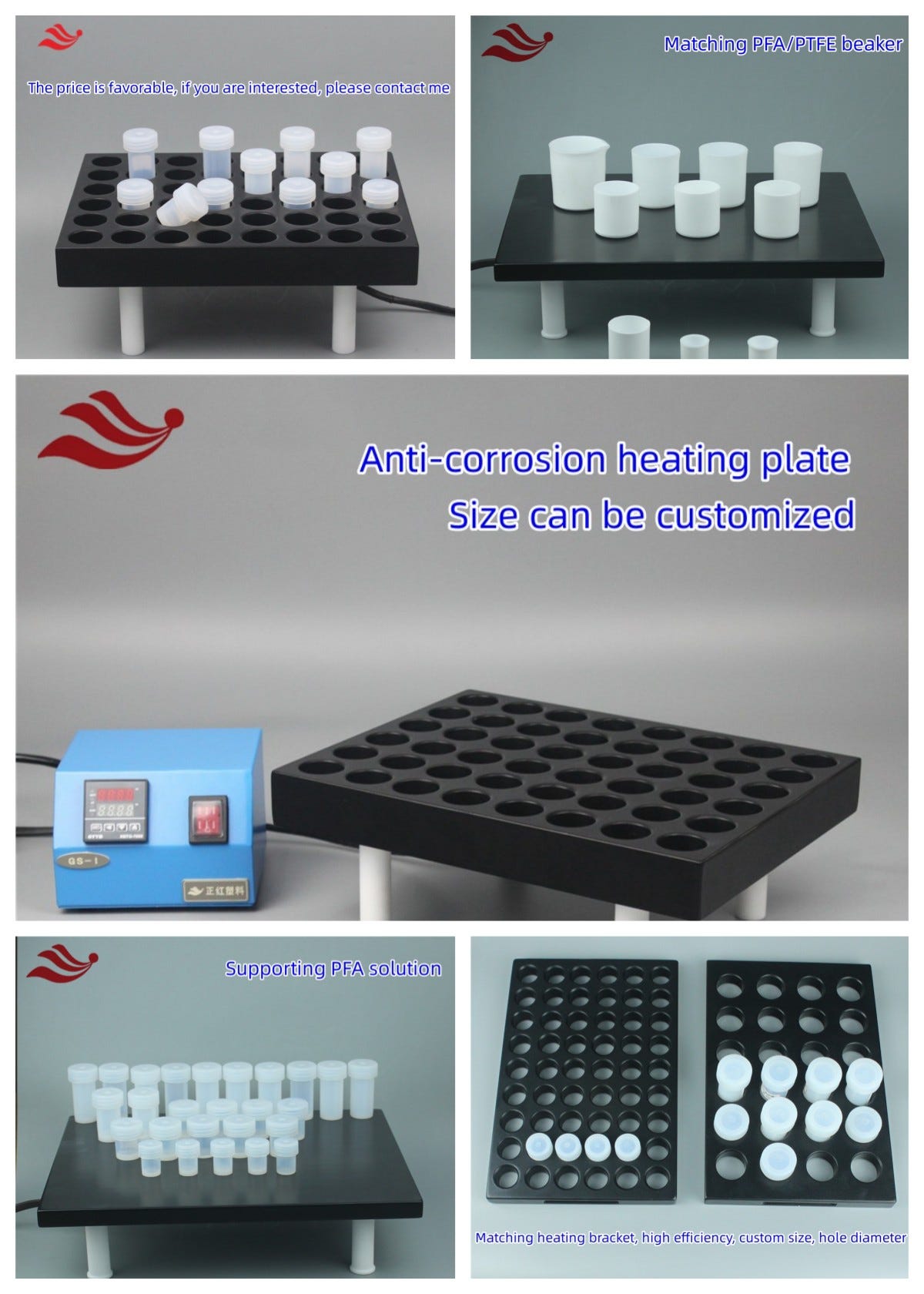 Hot plate and PFA Vial for sample preparation for isotope analysis ...