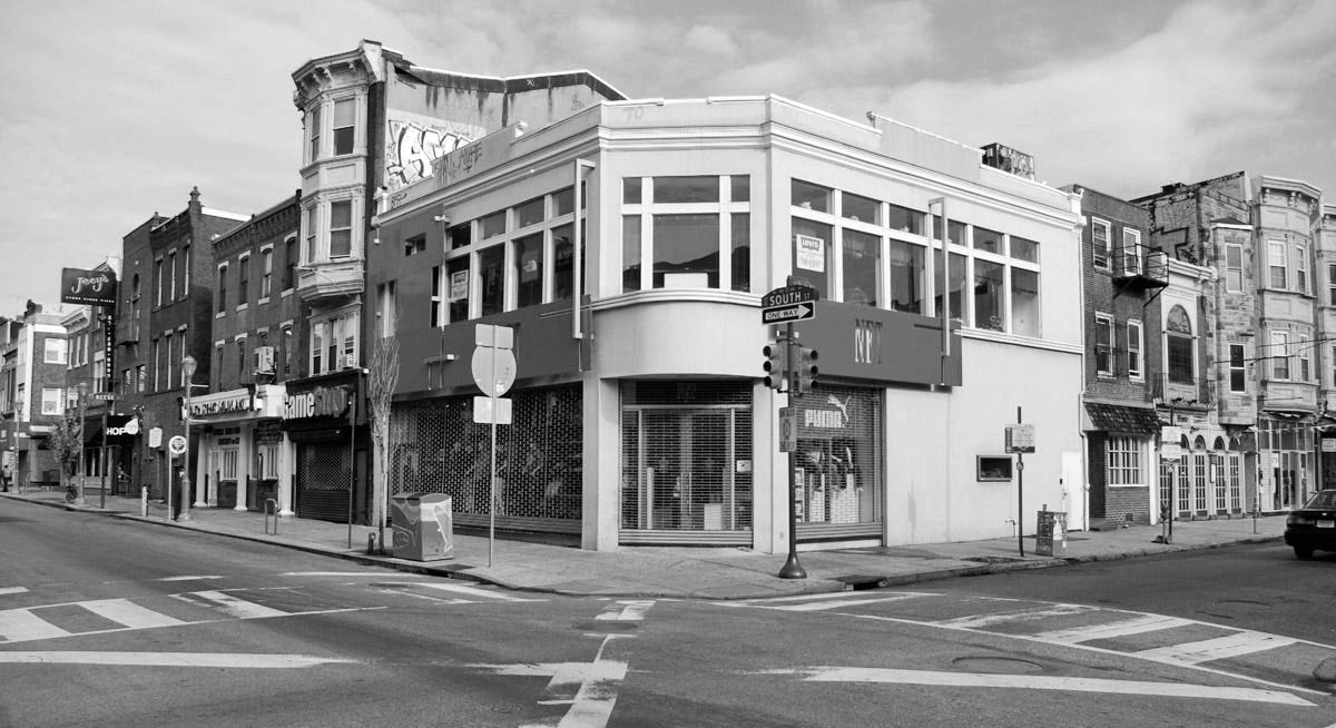 City Street Corner Sidewalk