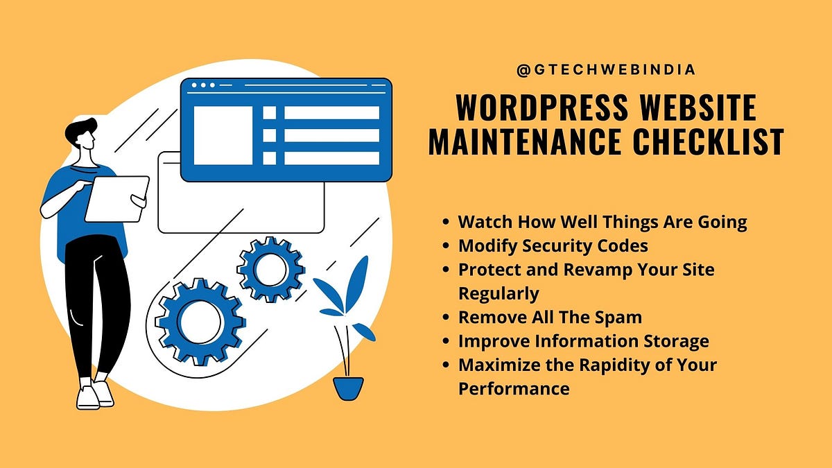 A WordPress Website Maintenance Checklist in Six Easy Steps | by Gtechwebindiacompany | Medium