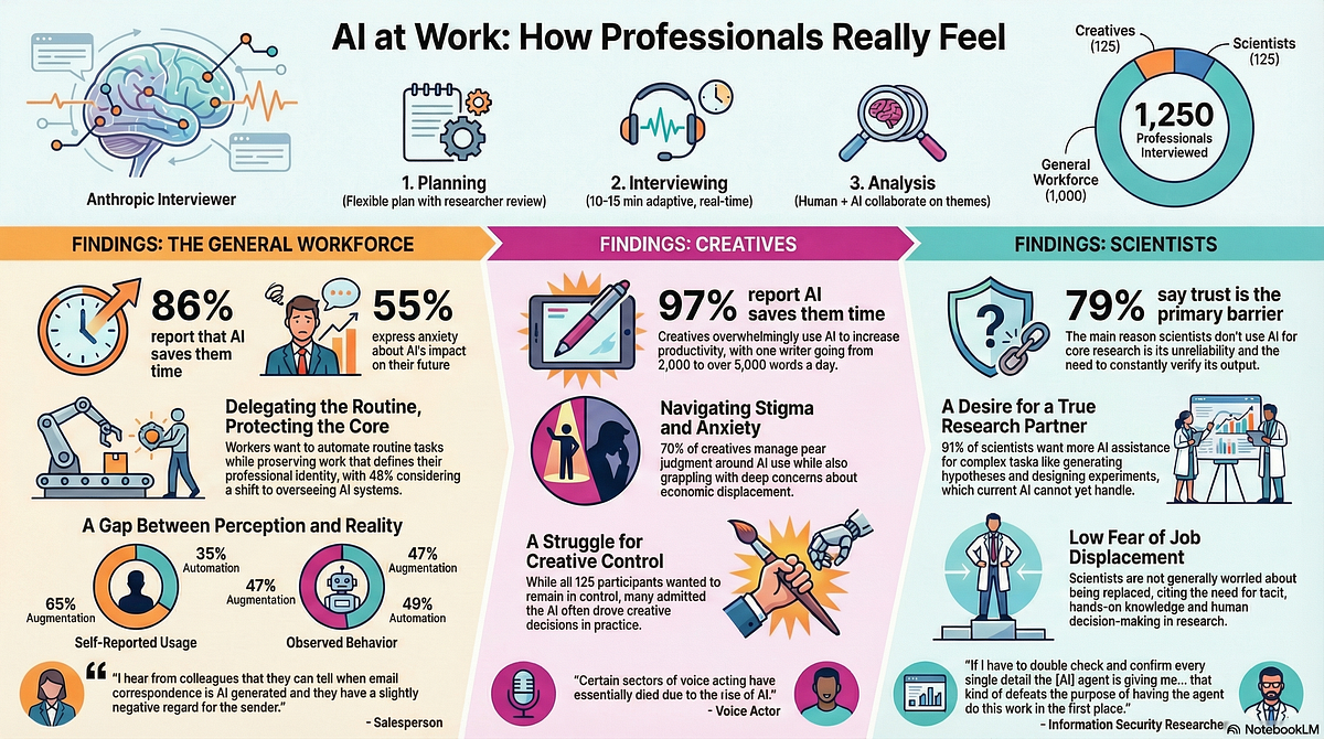 Anthropic Asked 1,250 People How They Really Use AI. The Answers Will ...