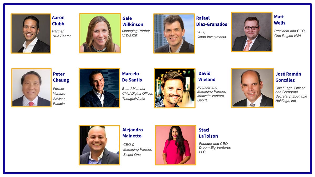 Angeles Ventures Current Advisory Board | by Angeles Ventures | Oct ...