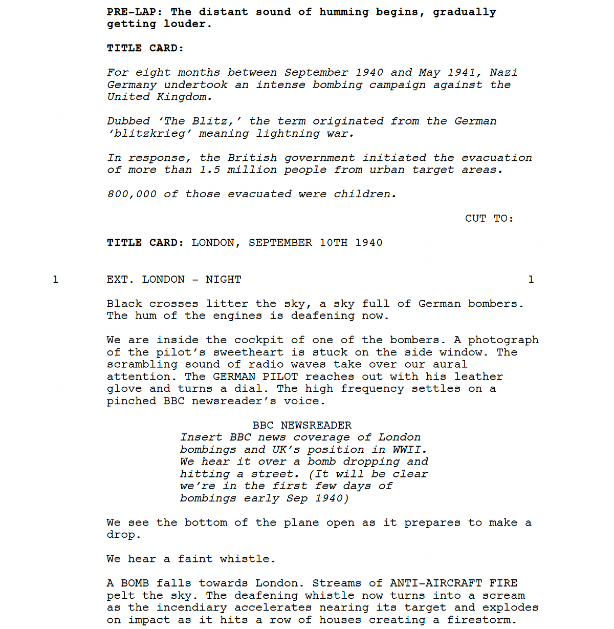 Page One: “Blitz” (2024) - Go Into The Story