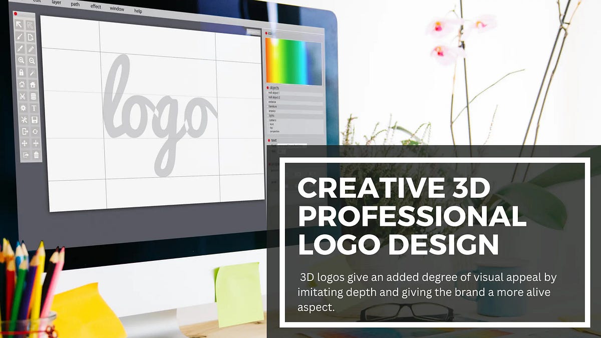 How to make a creative 3D professional logo design? | by Ivector | Medium