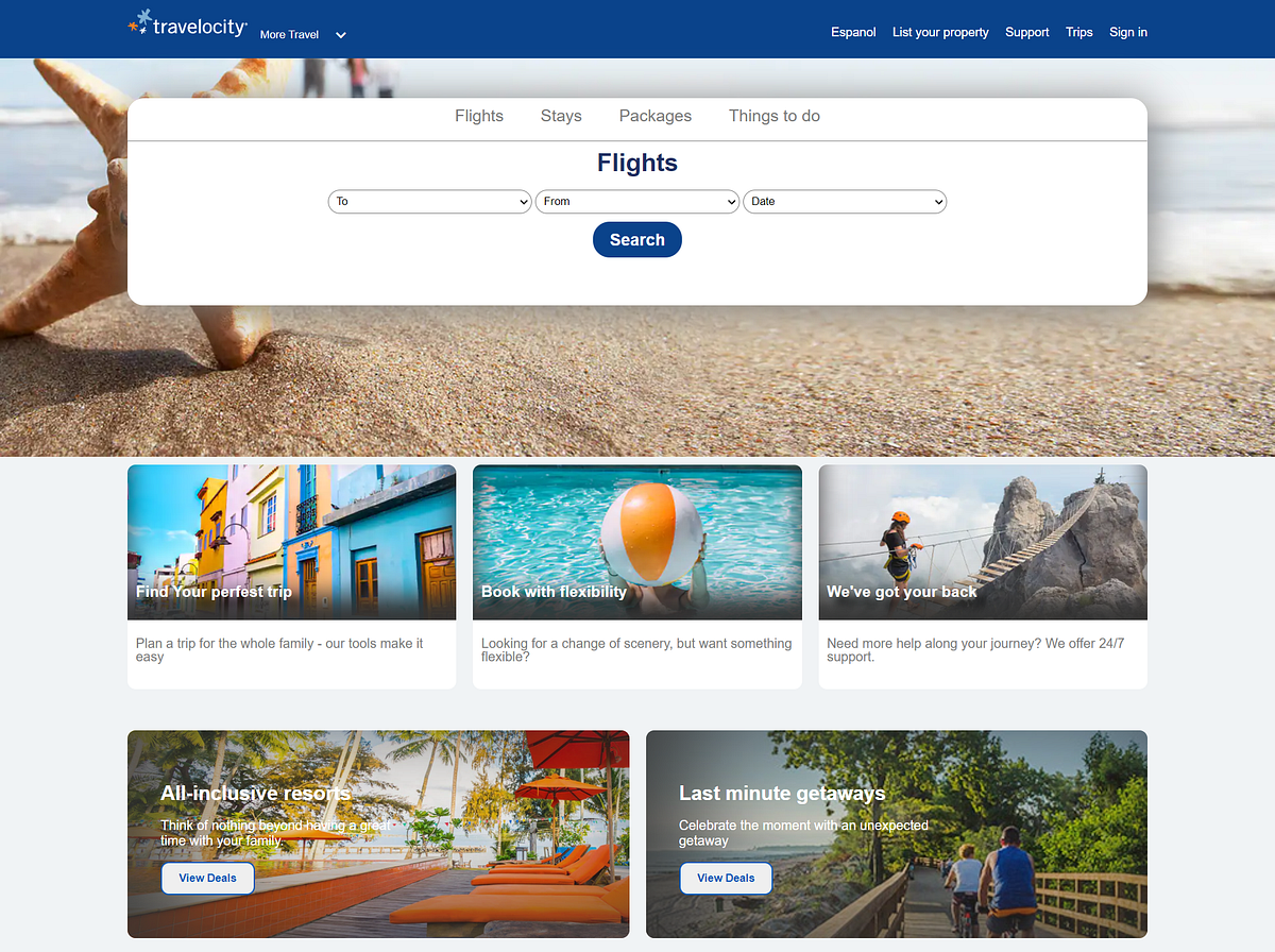 Cloning travelocity.com for construct week project. | by Gobind Setia | Medium