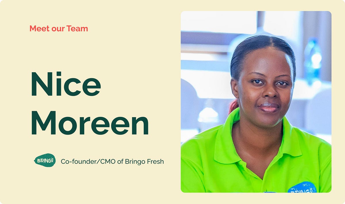 Meet Nice Moreen, Co-founder & CMO of Bringo Fresh | by Bringo Fresh | May, 2023 | Medium