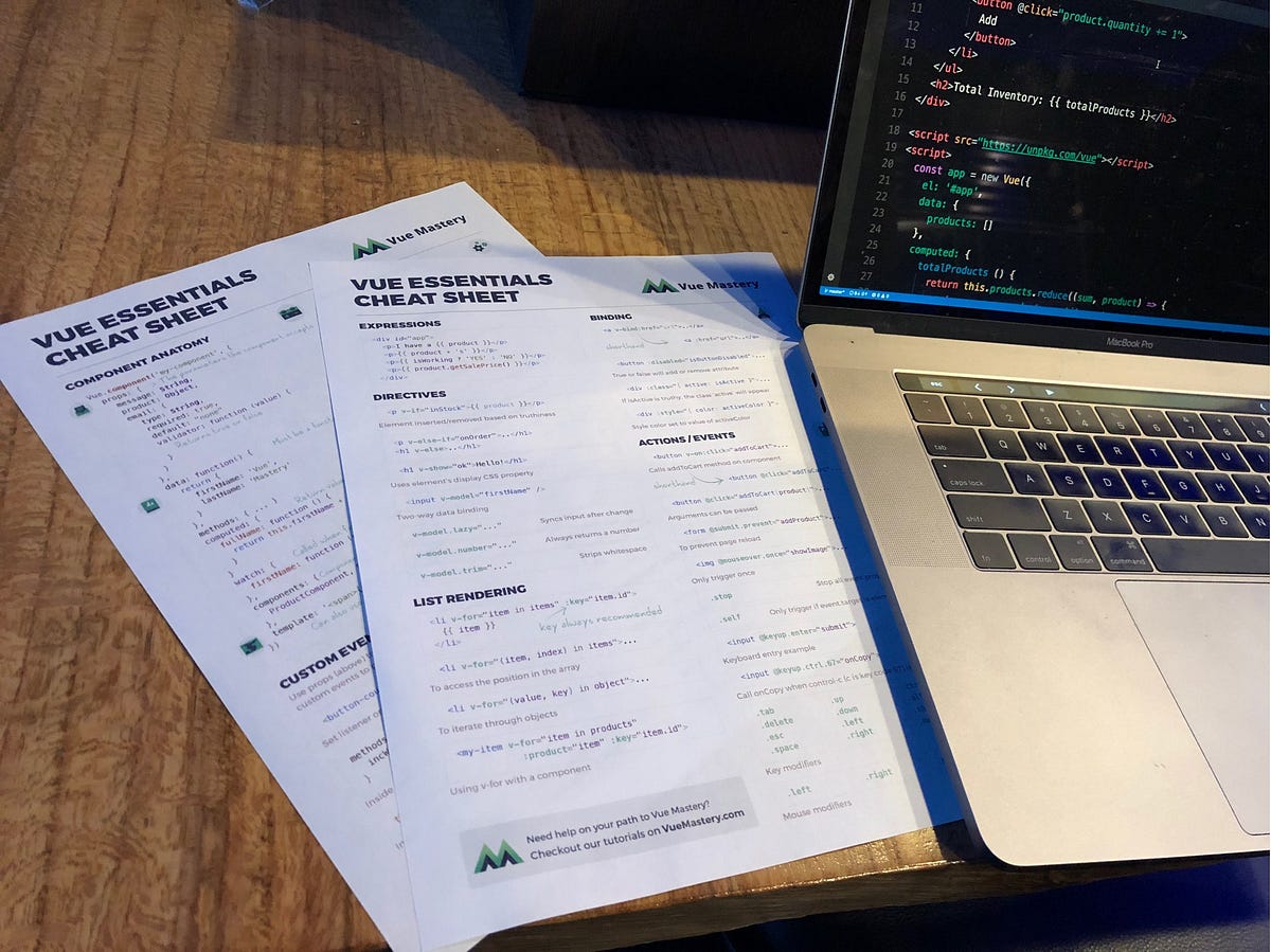 The Ultimate Vue.js Cheat Sheet. Lately I’m enjoying learning Vue.js… | by Gregg Pollack | Vue ...
