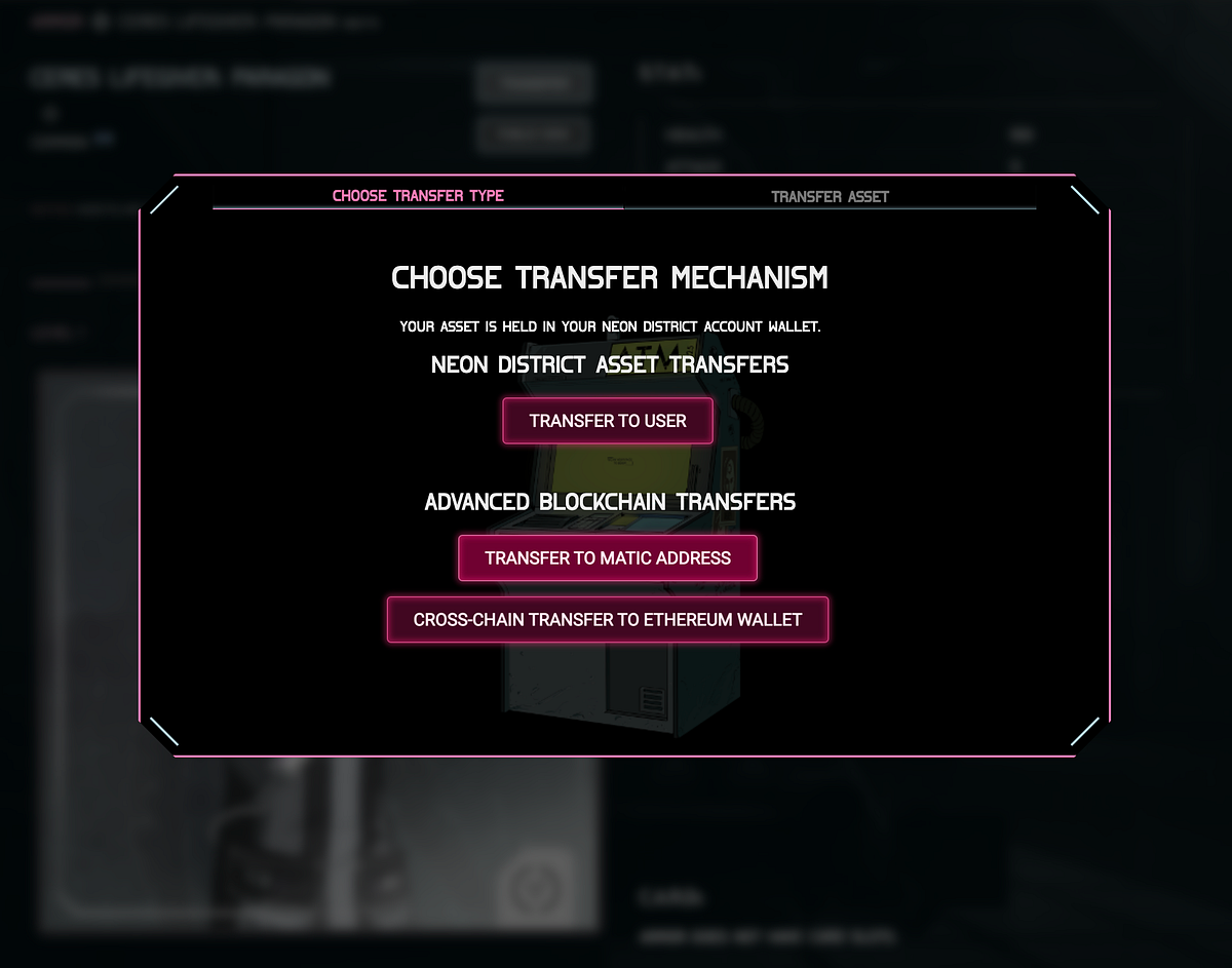 Transferring Neon District Assets on Polygon (Matic) | by Ben Heidorn ...