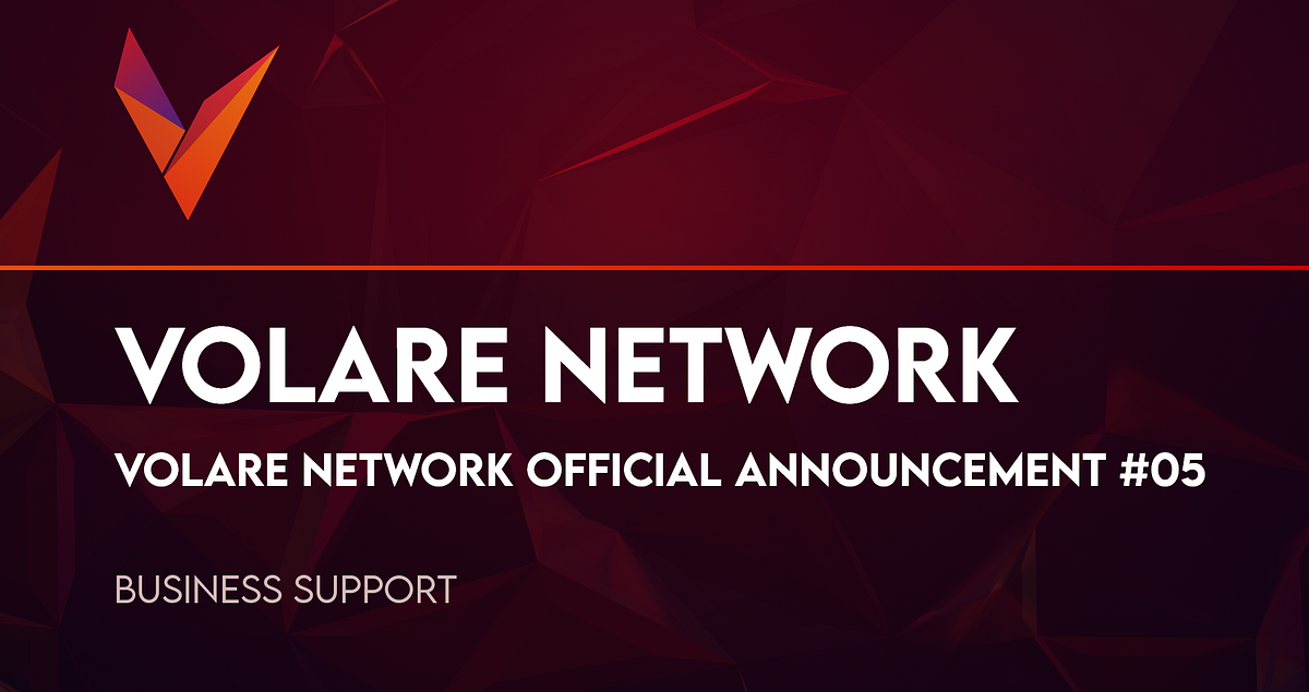 Volare Official Announcement #05 - Volare Network - Medium