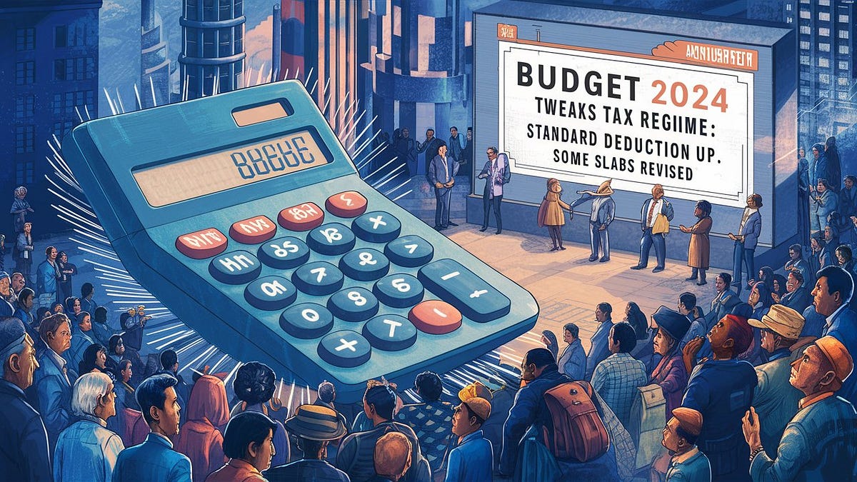 Budget 2024 Tweaks New Tax Regime: Standard Deduction Up, Some Slabs ...