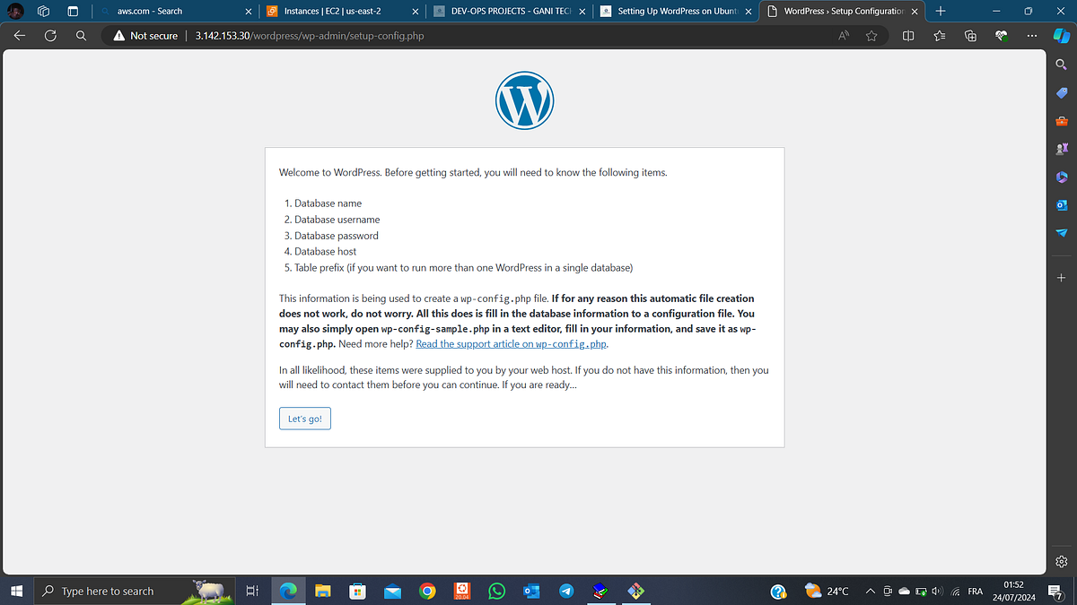Setting Up WordPress on Ubuntu Instance in AWS: A Comprehensive Guide | by Ngeraysimeon | Jul ...