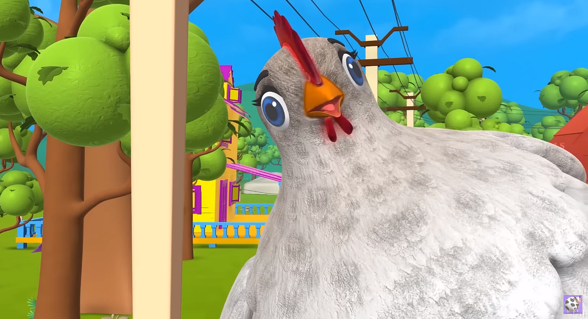 Giant Egg and Giant Hen Transporting on Tractor — Funny Fat Animals Cow ...