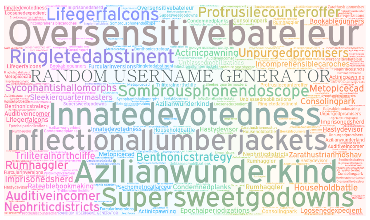 GENERATING QUIRKY USERNAMES. Program to generate random username… | by ...