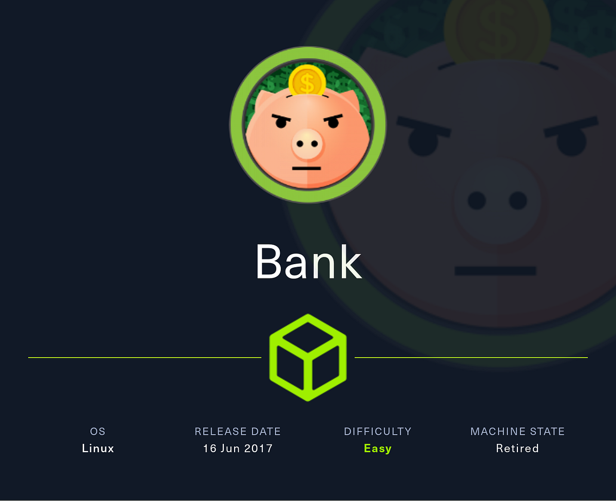HTB — Bank Write-up. Target IP: 10.10.10.29 Domain Names… | by Nikita ...