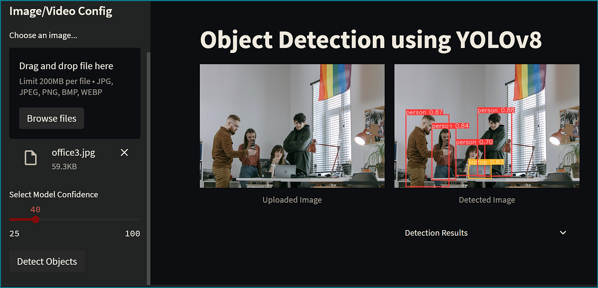 Building a Real-Time Object Detection and Tracking App with YOLOv8 and Streamlit: Part 2 | by ...