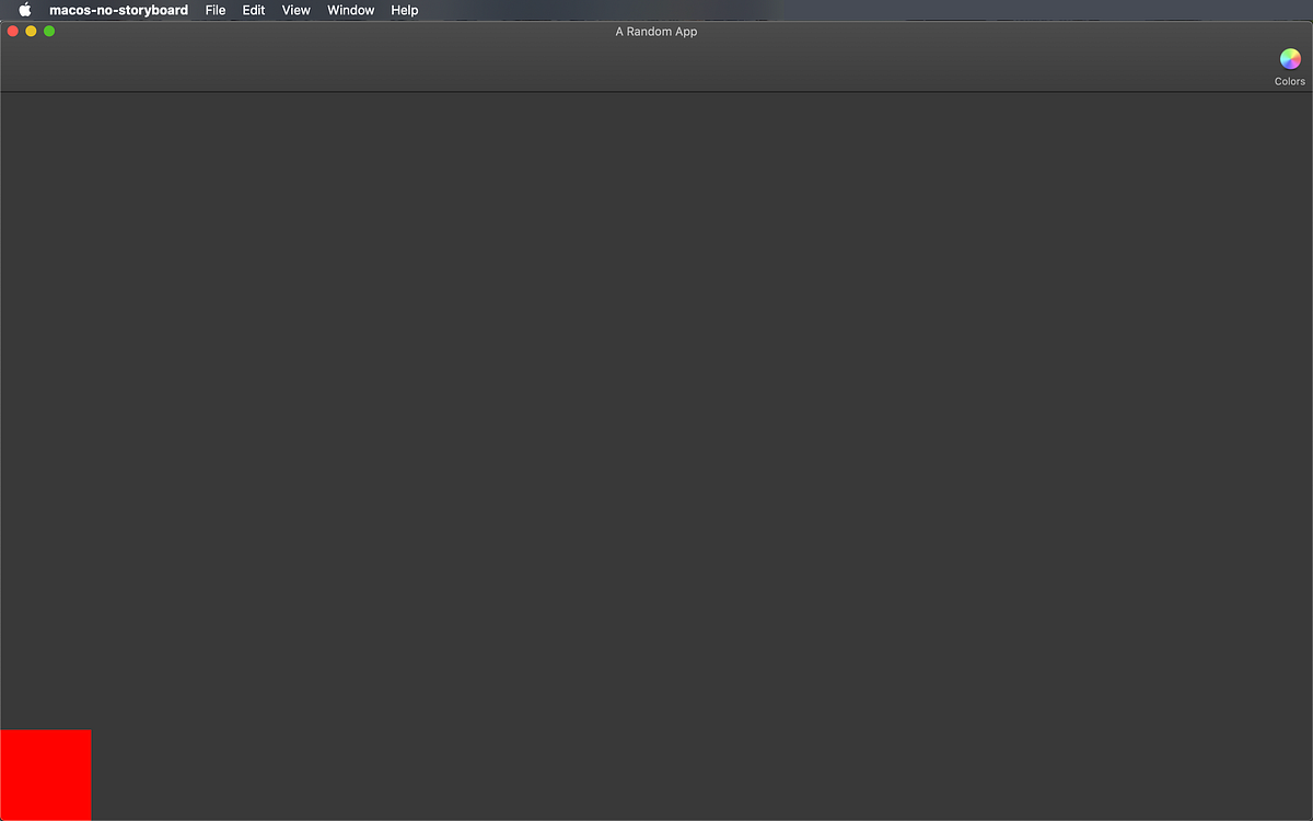 macOS Menubar and Toolbar without storyboard or .xib menu bar in Swift 5 | Medium