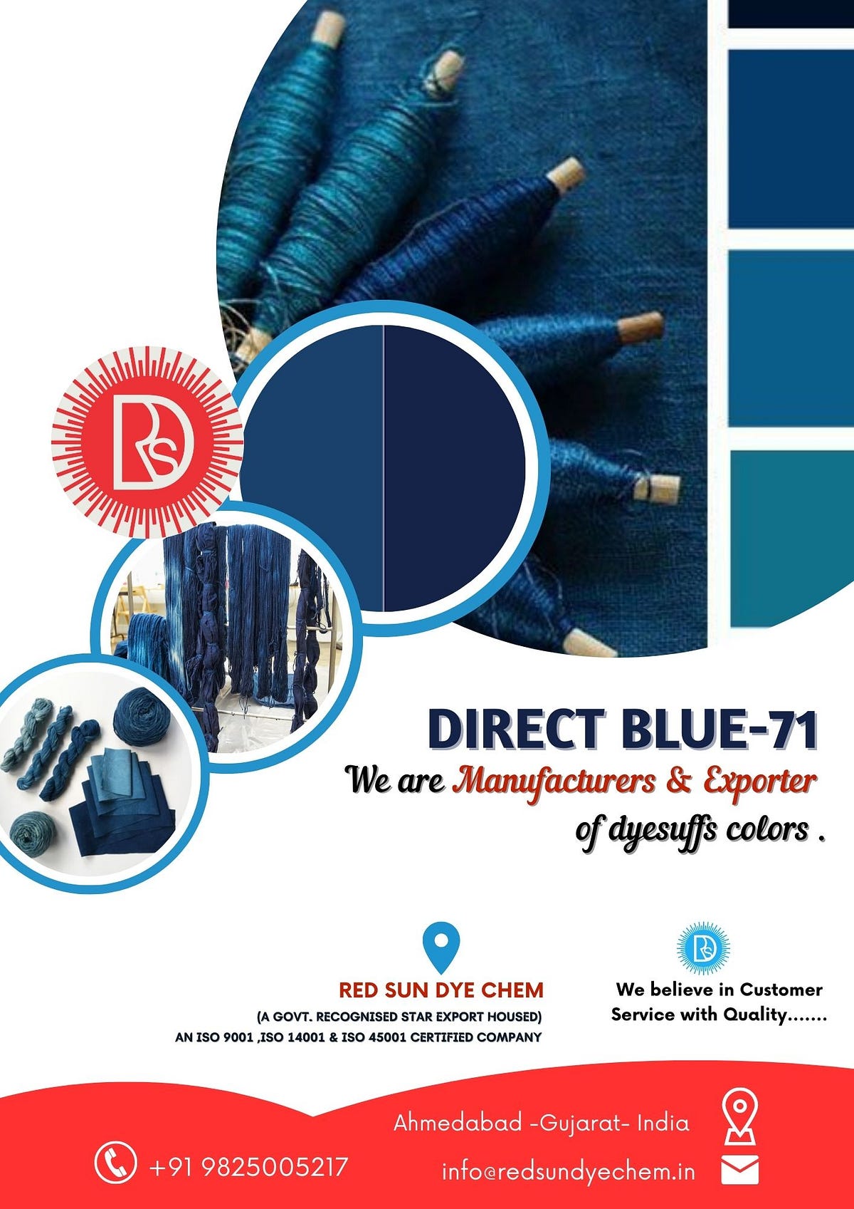 Direct Blue -71(Gll) -Red Sun Dye Chem - Rakesh Patel - Medium