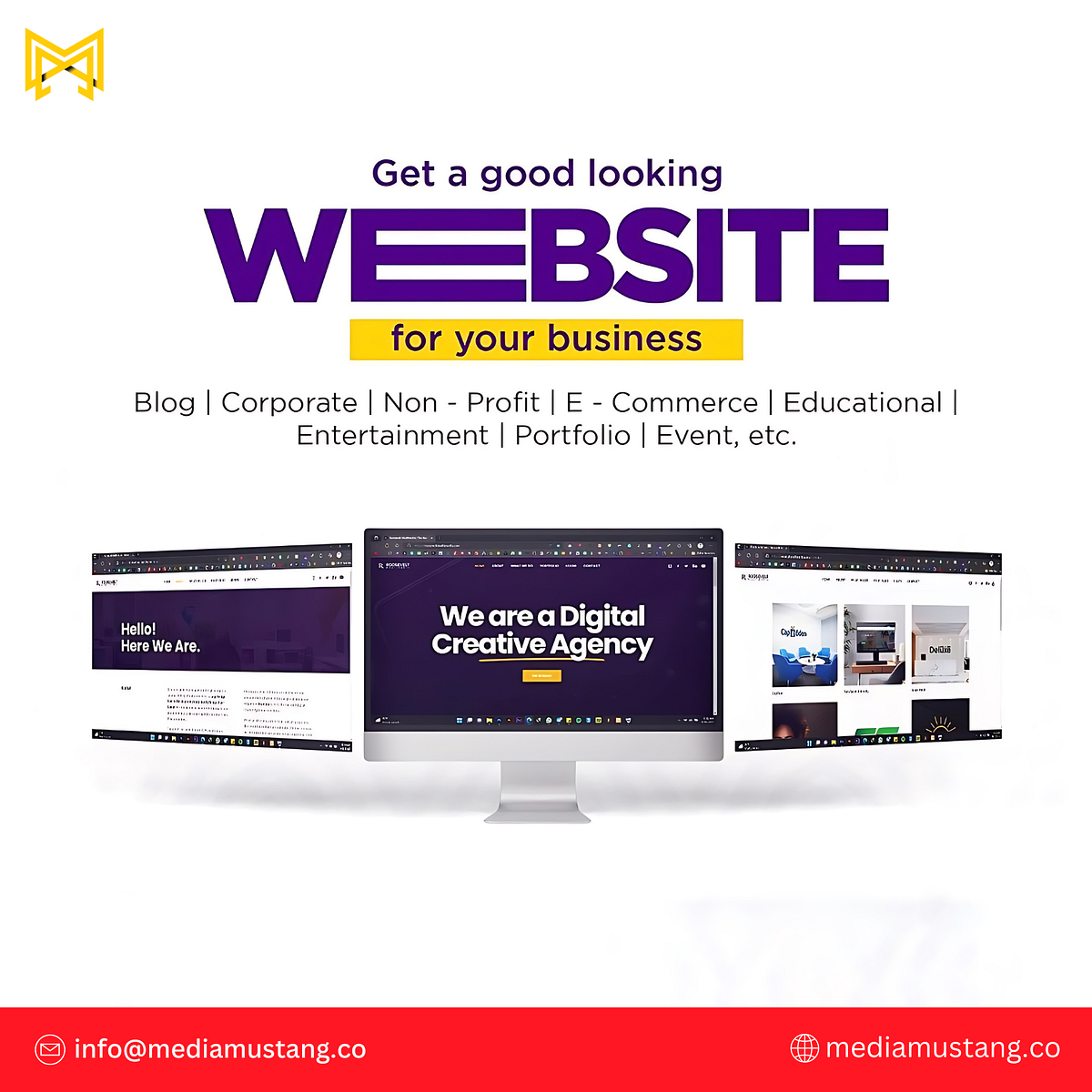 Get a good looking website for your business! - Mediamustang - Medium