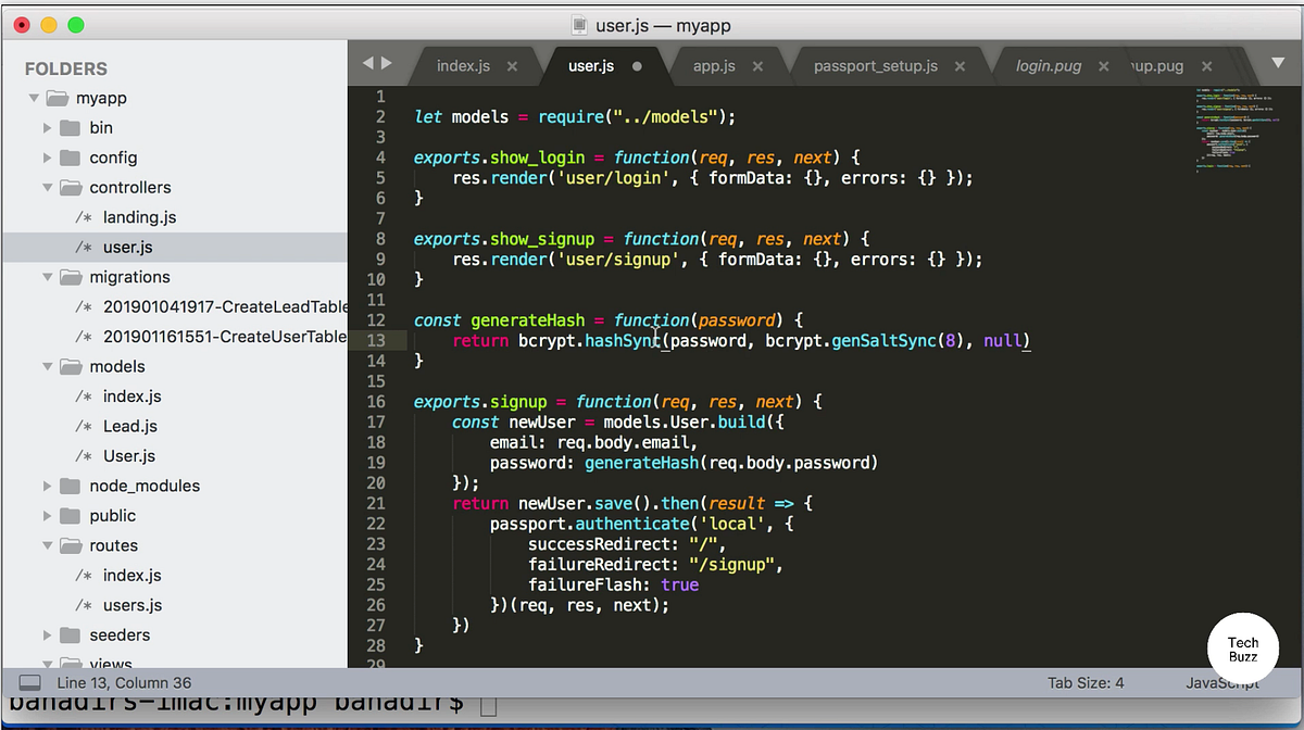 25 — Learn How To Implement User Login And Sign Up Using Passportjs 2232