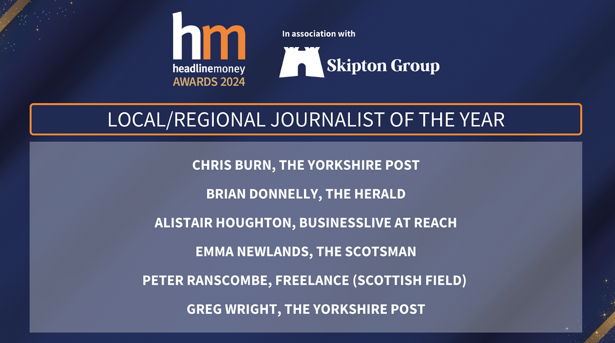 Six regional journalists shortlisted for business awards - Behind Local ...