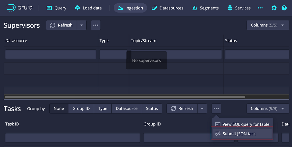 Loading MySQL tables into Apache Druid | by Kyle Hoondert | Medium