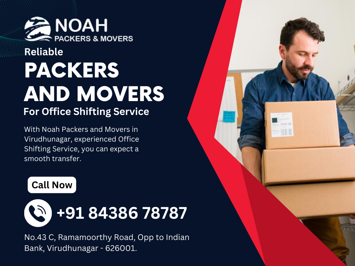 Office Shifting Service | Noah Packers and Movers Virudhunagar - Dharmaraj - Medium