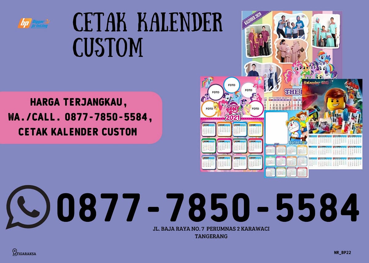 HARGA TERJANGKAU, Wa./Call. 0877–7850–5584, Cetak Kalender Custom di Tigaraksa ...