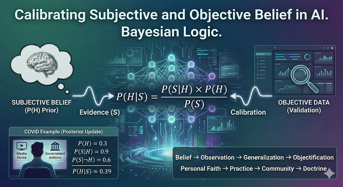 Calibrating Subjective and Objective Belief in AI. Bayesian Logic. | by ...