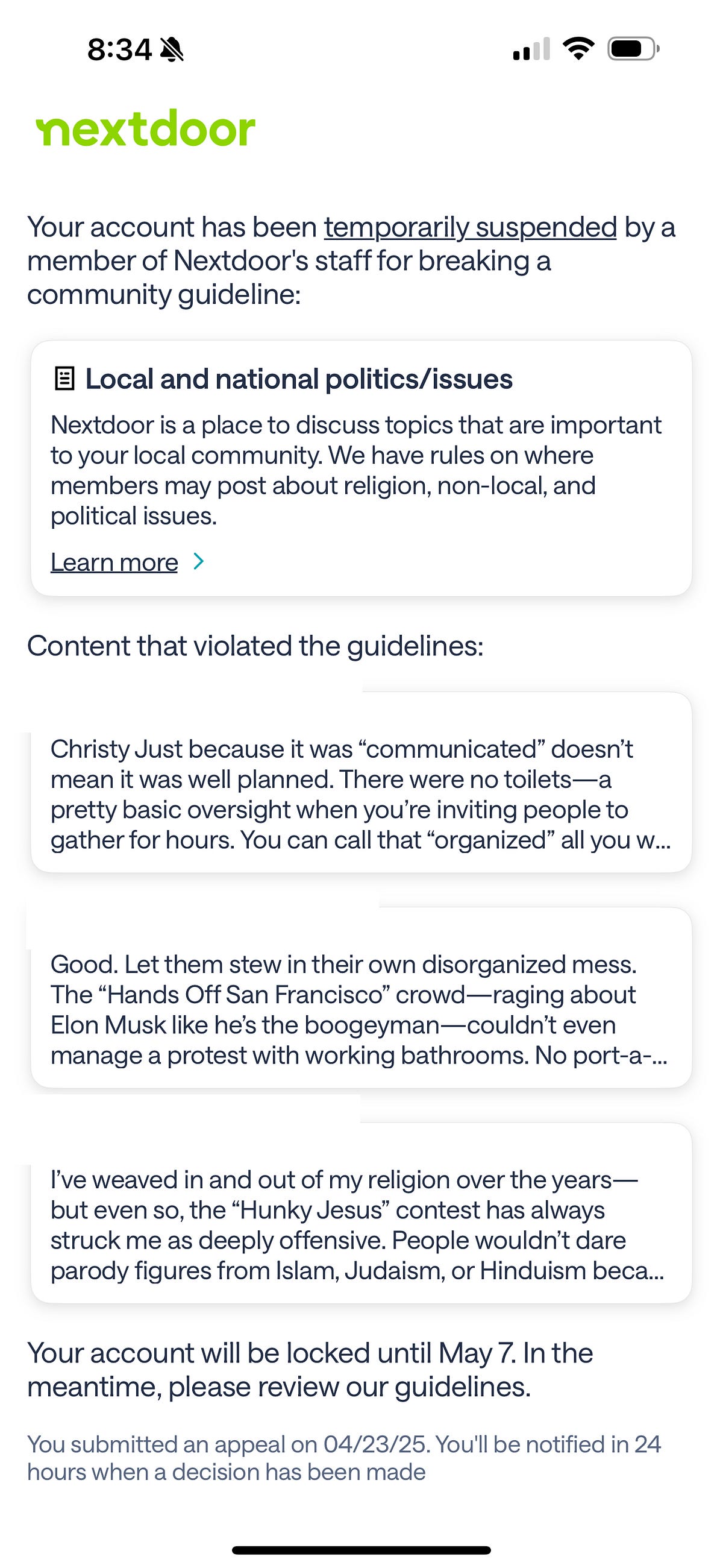 Why I Got Banned from Nextdoor for Speaking the Truth | Medium