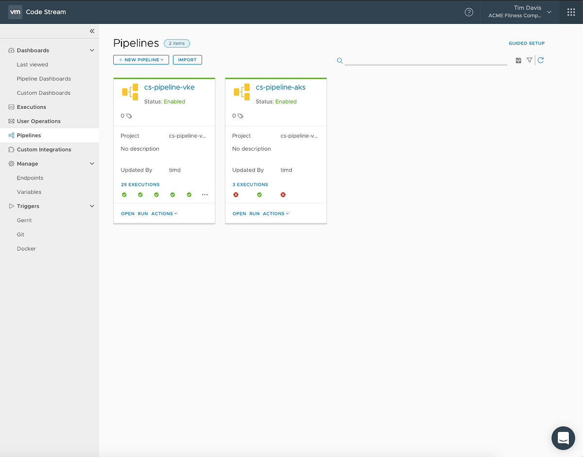 VMware Code Stream vs AWS CodePipeline | by Tim Davis | Medium