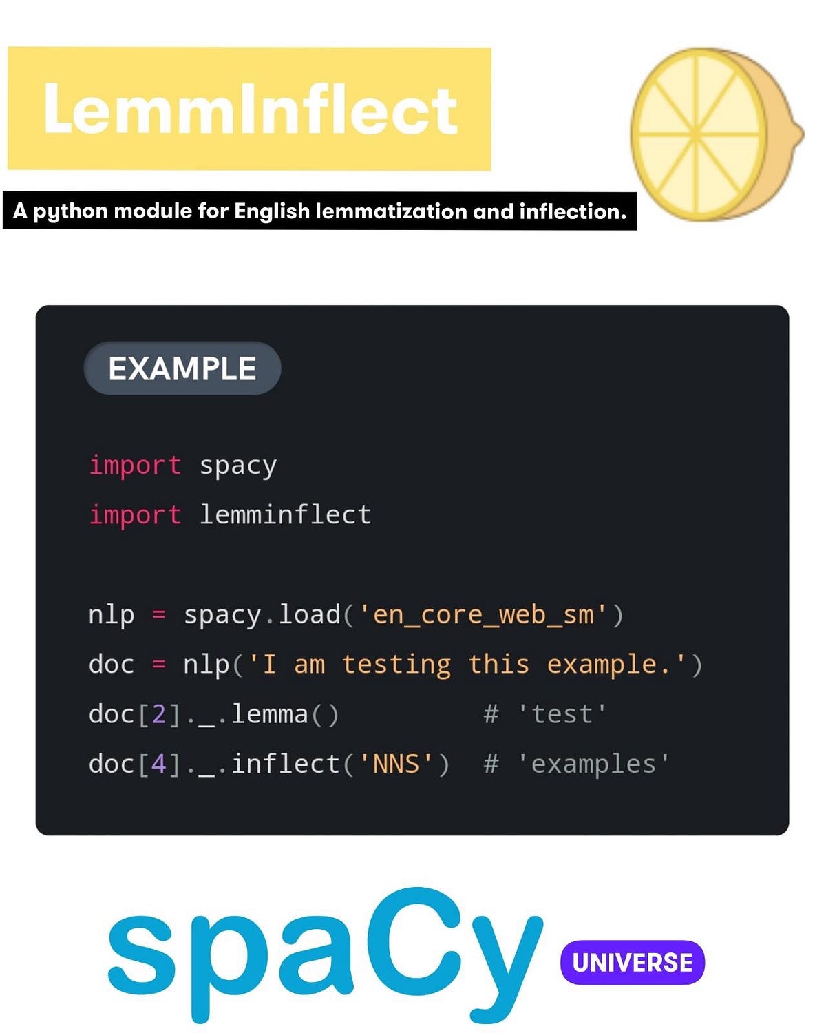 LemmInflect-A python module for English lemmatization - Praveen ...