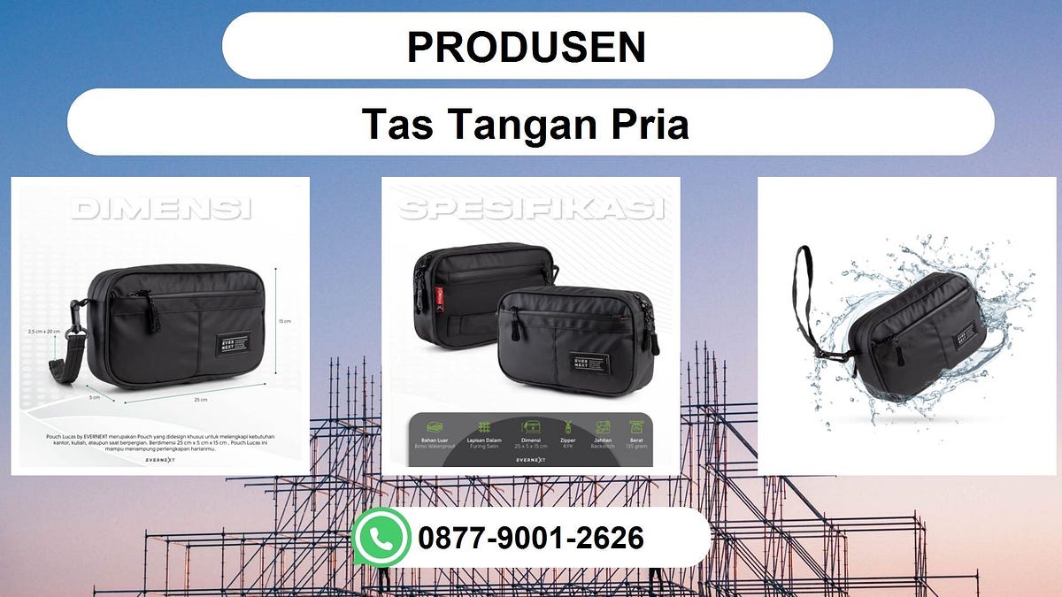 Tas Hand Bag Pria. Promo, 0877–9001–2626 Produsen Tas Hand… | by ...