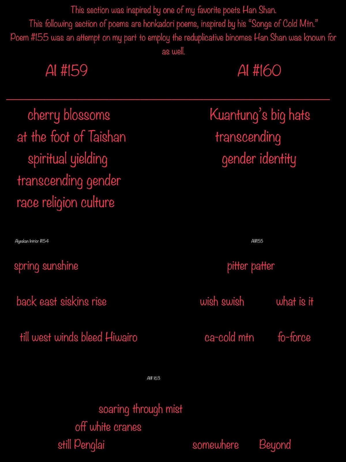 An Alyeskan Interior book excerpt, inspired by the poet Han Shan, and ...