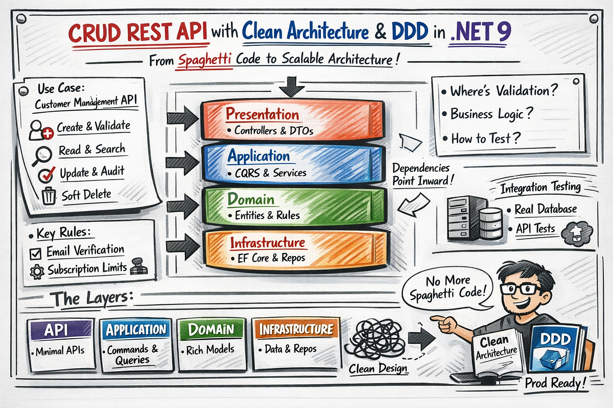 CRUD REST API With Clean Architecture & DDD In .NET 9 | by Mori ...